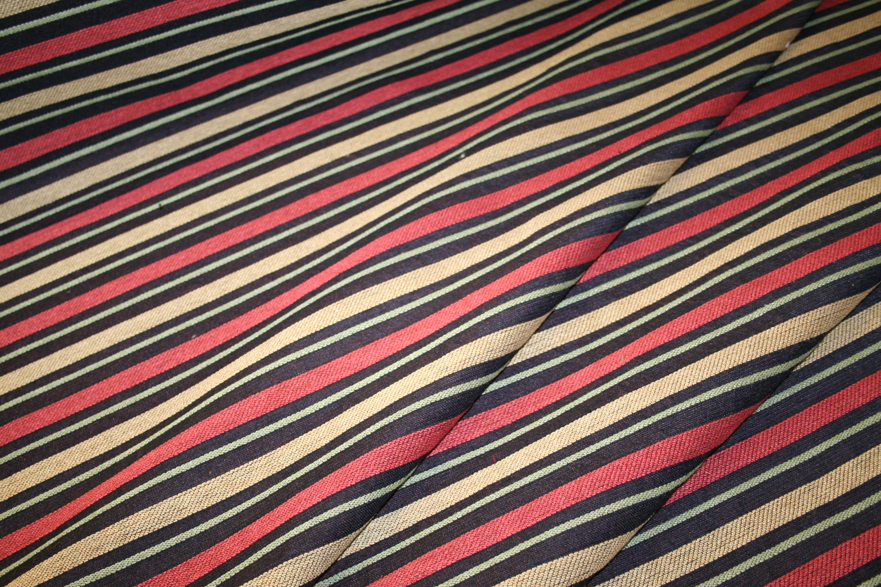 Marcovaldo Kathmandu Night Railroaded Stripes Upholstery Fabric